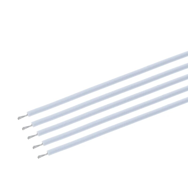 Кабели для пайки TZT 24AWG 10см 100pcs, белый