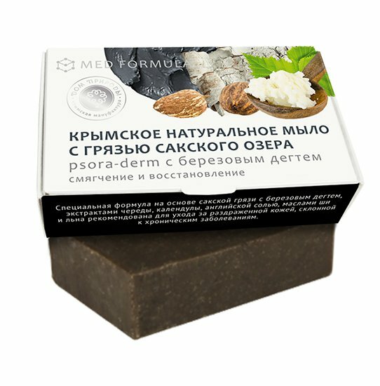 Мыло Med formula «Psora-derm с березовым дегтем» смягчение и восстановление , 100 гр.
