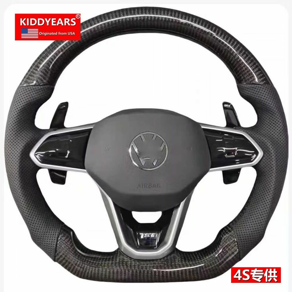 Применяется Volkswagen GOIF 6 Golf gti7 / GTS / Tiguan L Прикосное жидкокристаллическое многофункциональное рулевое колесо из углеродного волокна в сборе