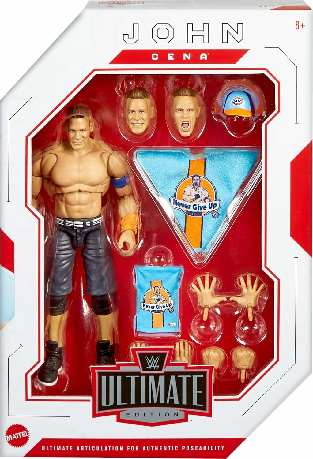 Фигурка Mattel "Суперзвезда Джон Сина", пластик, размер 15 см