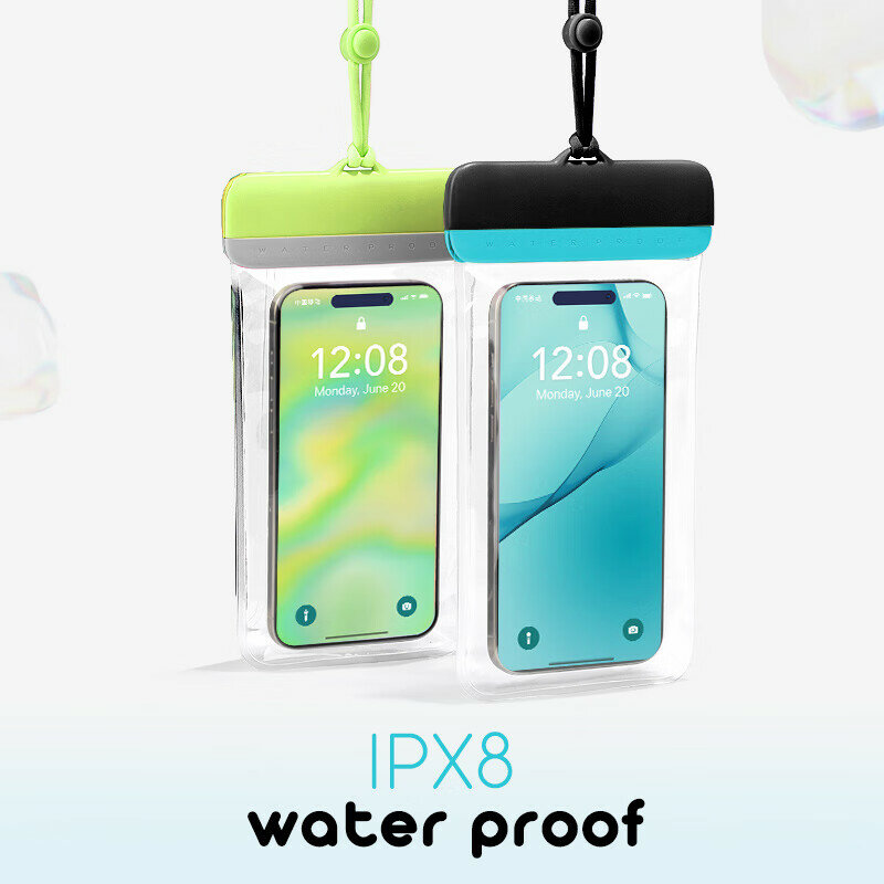 Sulang Waterproof Phone Case, 2-Pack, Touchscreen Compatible, High-Definition Photography, Sealed Transparent, Touchscreen Accessible, for Swimming And Water Parks