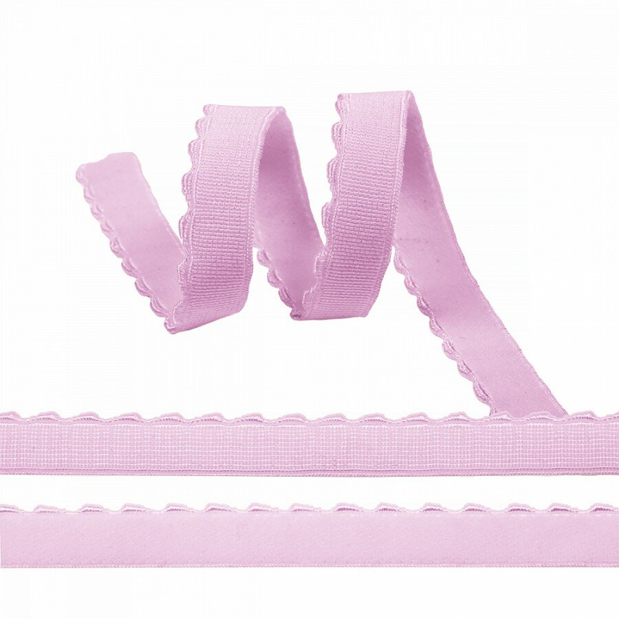 Резинка TBY бельевая Отделочная становая 12мм ЕТ1 нежная сирень F165 уп.50 м