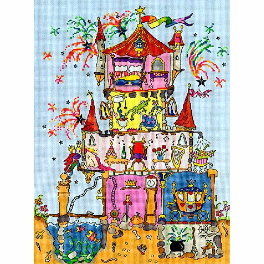 Набор для вышивания Princess Palace (Дворец принцессы) 26 x 35 см Bothy Threads XCT2