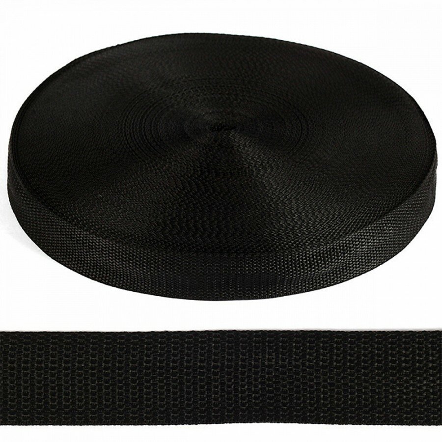 Стропа TBY.4820322 шир.20мм цв. черный уп.50м