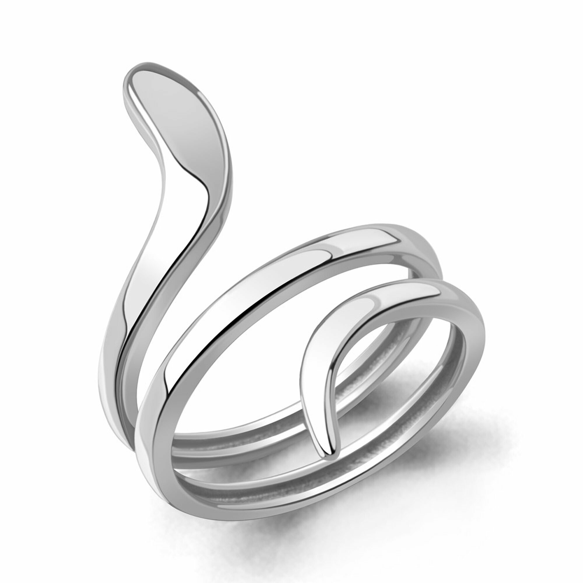 Кольцо широкое, серебро, 925 проба, родирование