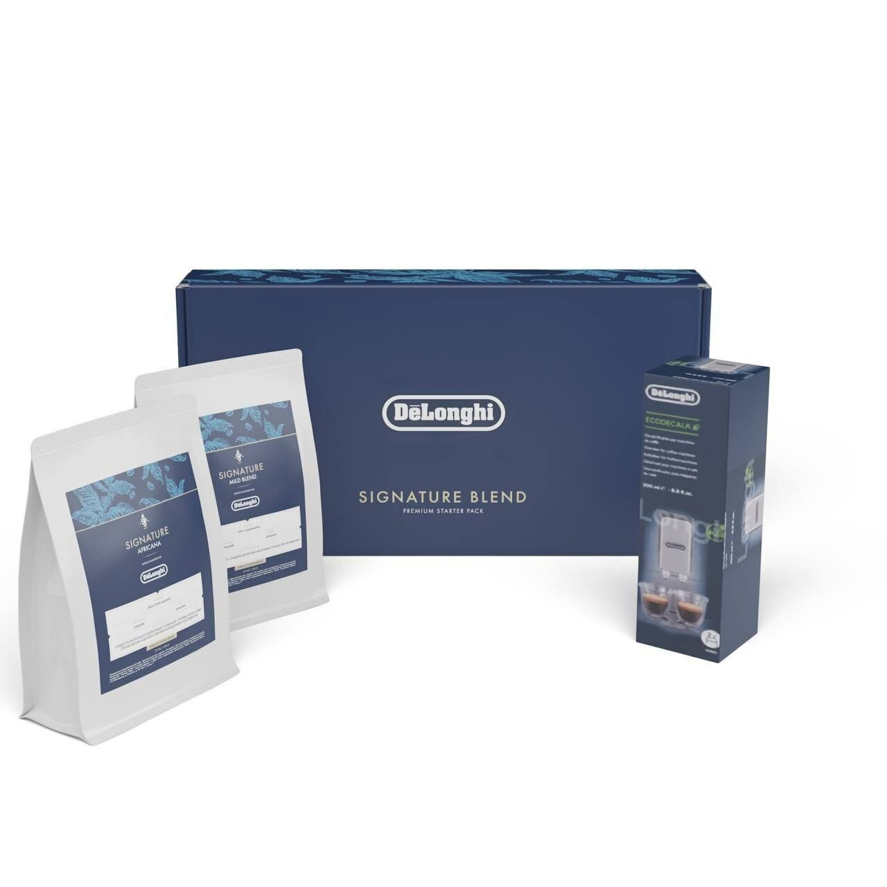 Набор кофейные зерна и декальцинатор DeLonghi DLSC500 SIGNATURE SET COFFEE+DESCALER RU