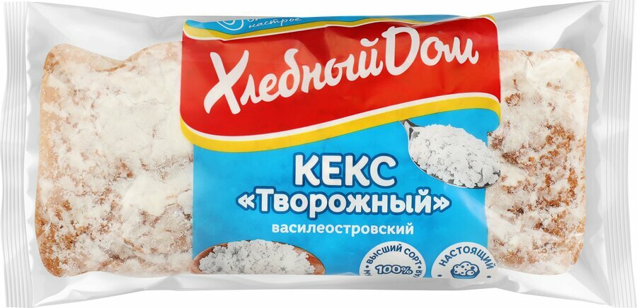 Кекс хлебный ДОМ творожный, 400г