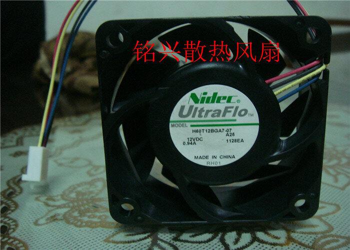 Новый Оригинал Nidec 12V 0.94A 3Y12DA H60T12BGA7-07 60 * 60 * 25mm Вентилятор охлаждения