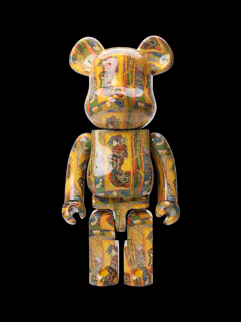 Коллекционная оригинальная фигура Bearbrick Van Gogh Museum Courtesan 1000% / 70 см высота / ABS пластик / Medicom Toy