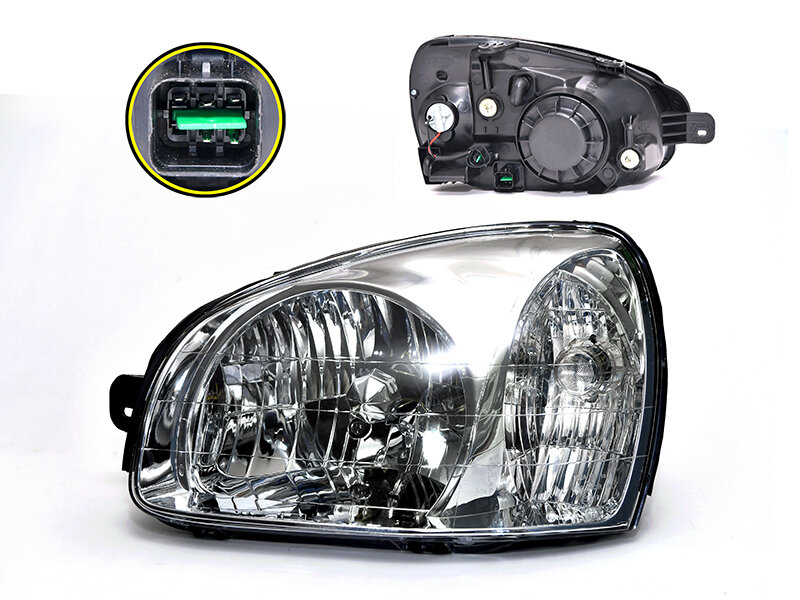 Фара левая Hyundai Santa Fe (2000-2006)/Тагаз (2006-н. в.), SHF-12238