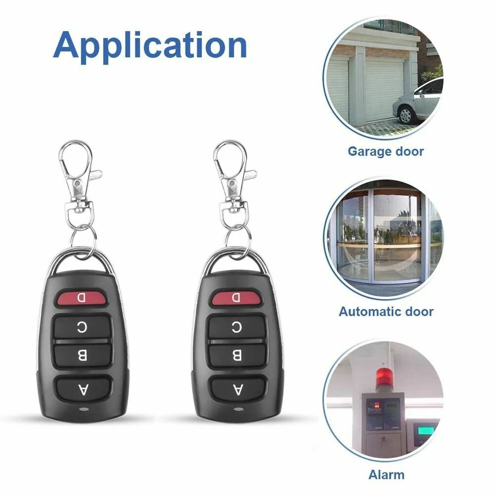 KEBIDU 433 МГц копирующий пульт дистанционного управления, автоматический 4-канальный код, гаражные ворота, Дубликатор, портальный ключ дистанционного управления