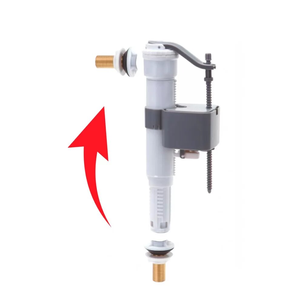 Клапан для бачка унитаза универсальная подвижка 1/2" латунь Ganzer GZ0088