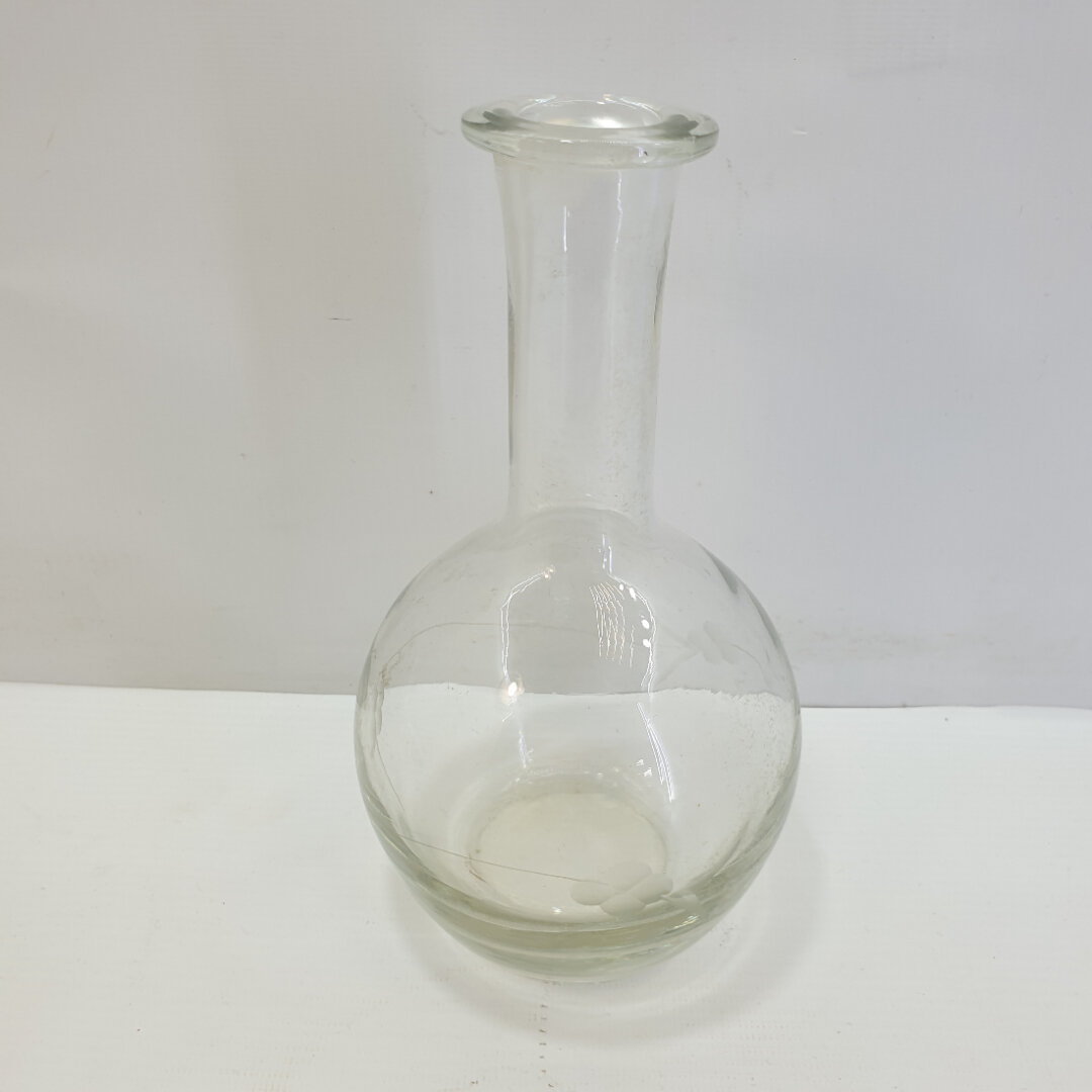 Графин (штоф), стекло, отсутствует пробка. СССР