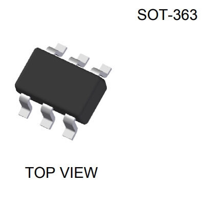 Микросхема DMN5L06DWK N-Channel MOSFET 20V 0.305A SOT363
