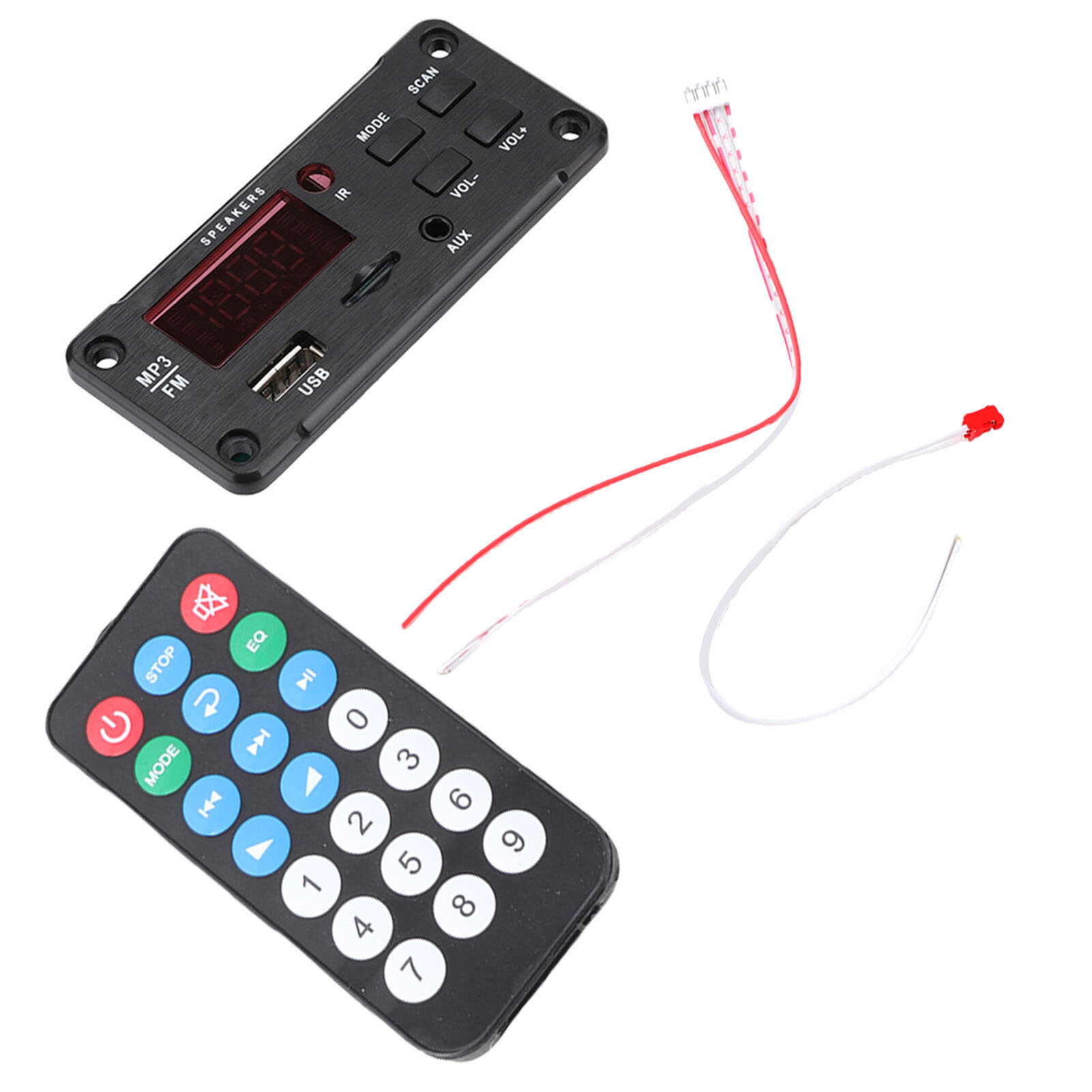 Модуль декодера Bluetooth 5.0 MP3 для авто, с цветным дисплеем.