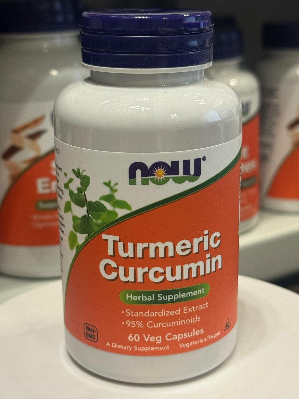 NOW Turmeric Curcumin - Куркумин, Для поддержки работы пищеварительной и иммунной систем, 60 капсул