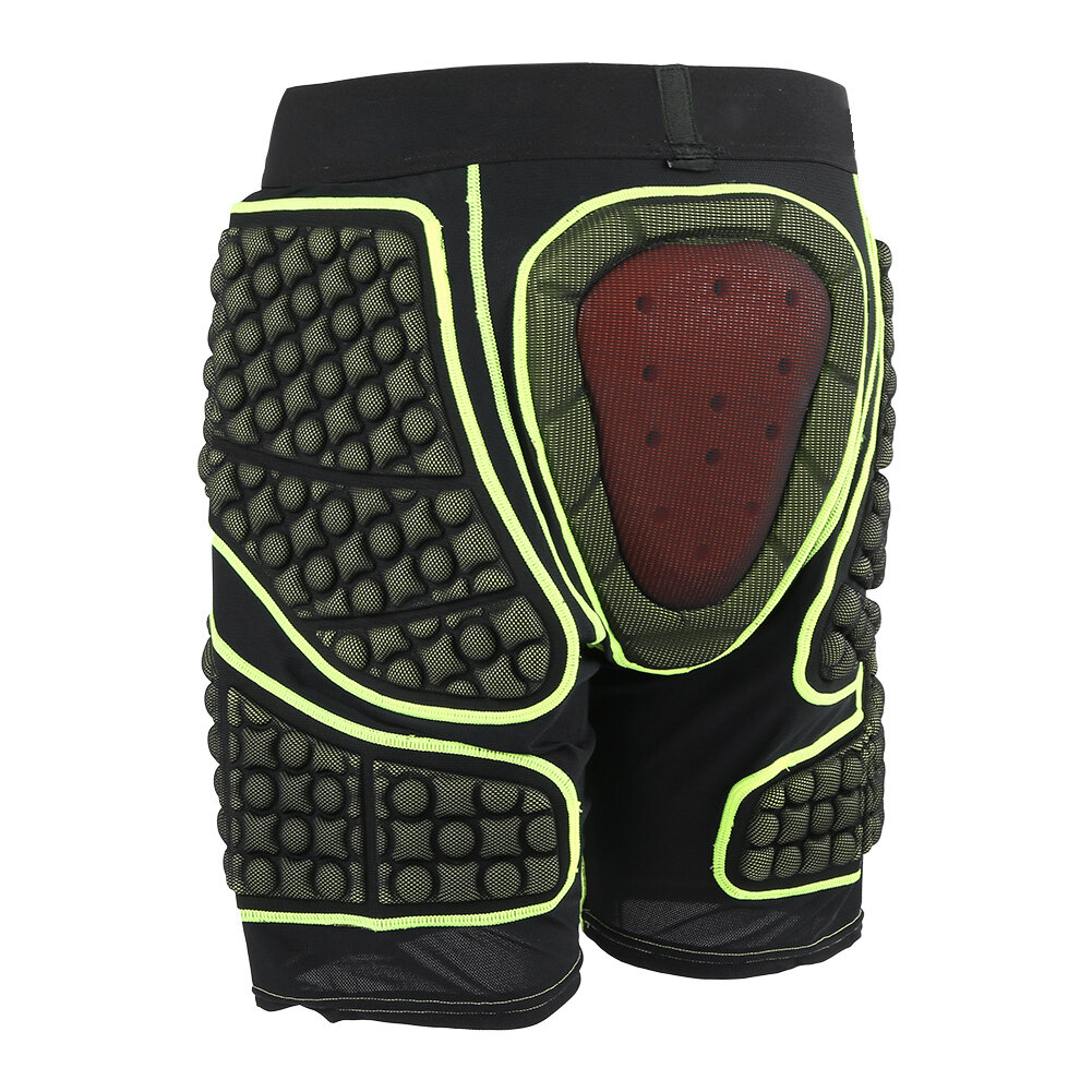 PROPRO унисекс дышащие брюки с защитой от падения на бедрах для катания на лыжах, катания на роликовых коньках, фигурного катания, черный L