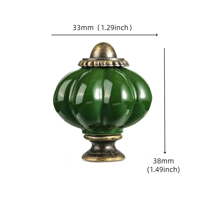 Керамические ручки для шкафов green