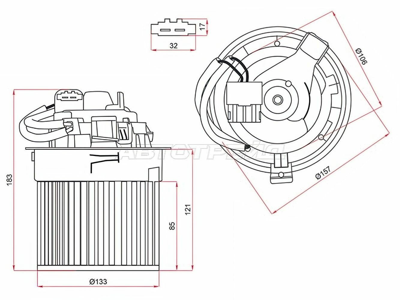 Мотор отопителя салона, печки для Ниссан Альмера, Рено Аркана, Клио, Дастер, Логан арт ST272102798R SAT