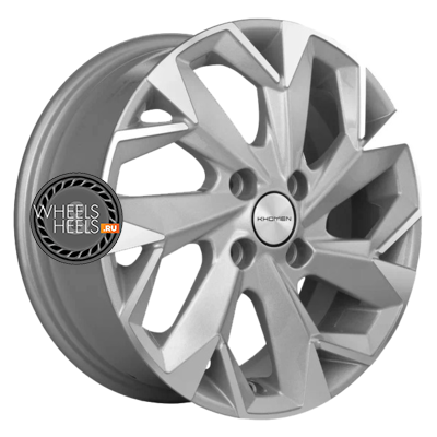 Диск автомобильный литой Khomen Wheels KHW1508 (XRay) 15x6 4x100 et40 dia60.1 F-Silver-FP