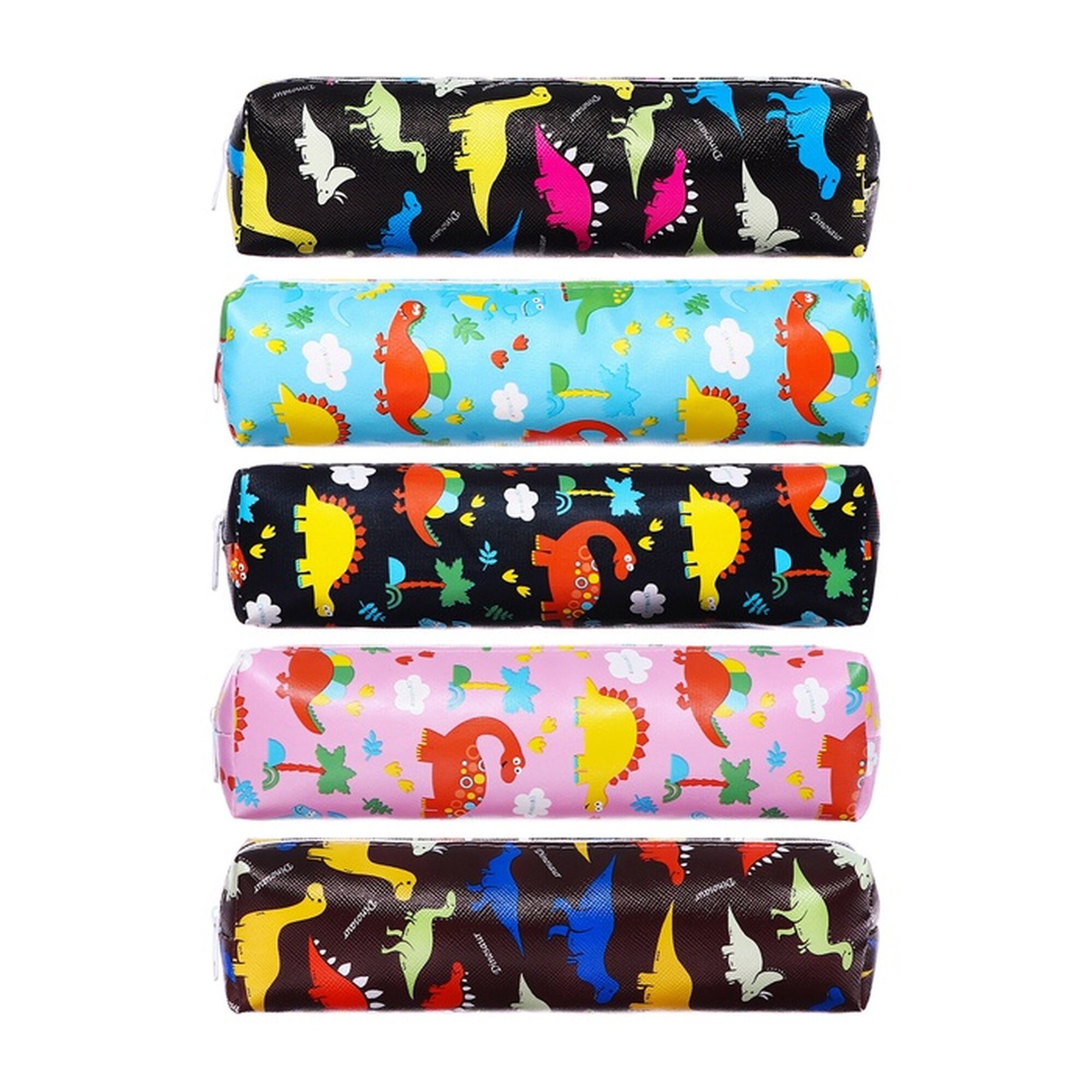 Пенал Calligrata «Динозавры», текстиль, на молнии, для начальной и средней школы