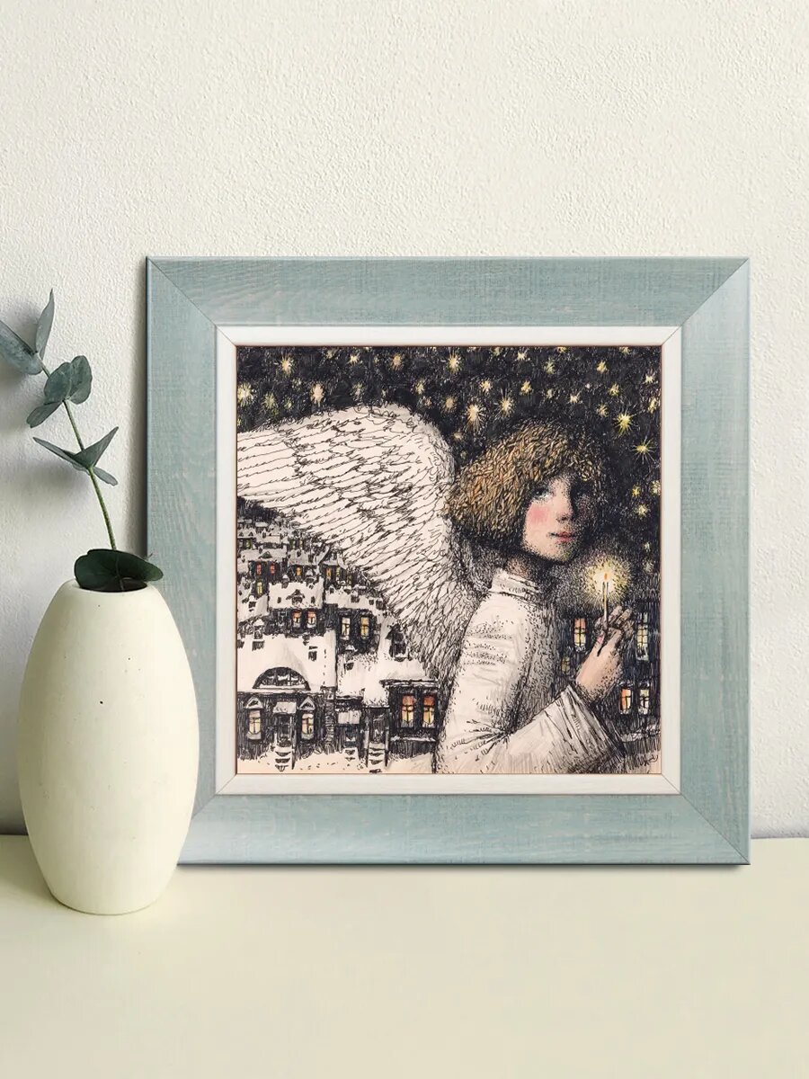 Картина на стену с ангелом.