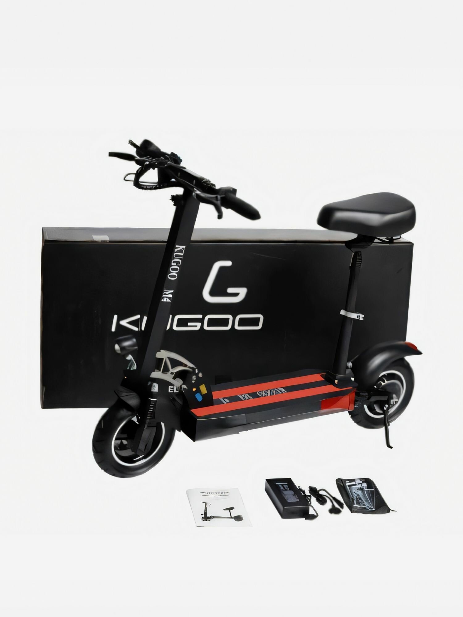 Электросамокат KUGOO Kirin M4, мощность 500 Вт, максимальная скорость 40 км/ч, черный