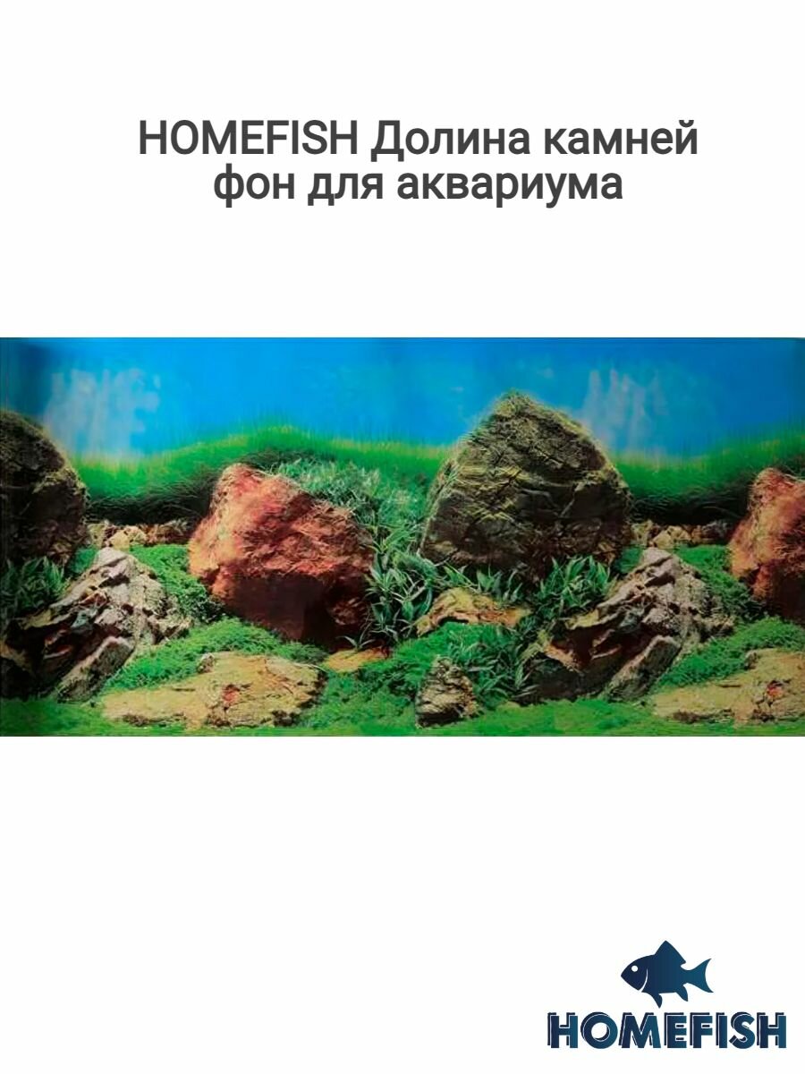 HOMEFISH Долина камней 30 см х 1500 см фон для аквариума