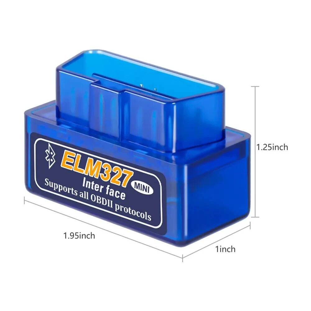 Мини-сканер Eml327 V2.1 OBD2 Bluetooth Для Диагностики Автомобилей На Android, Интеллектуальный Считыватель Кодов OBD2
