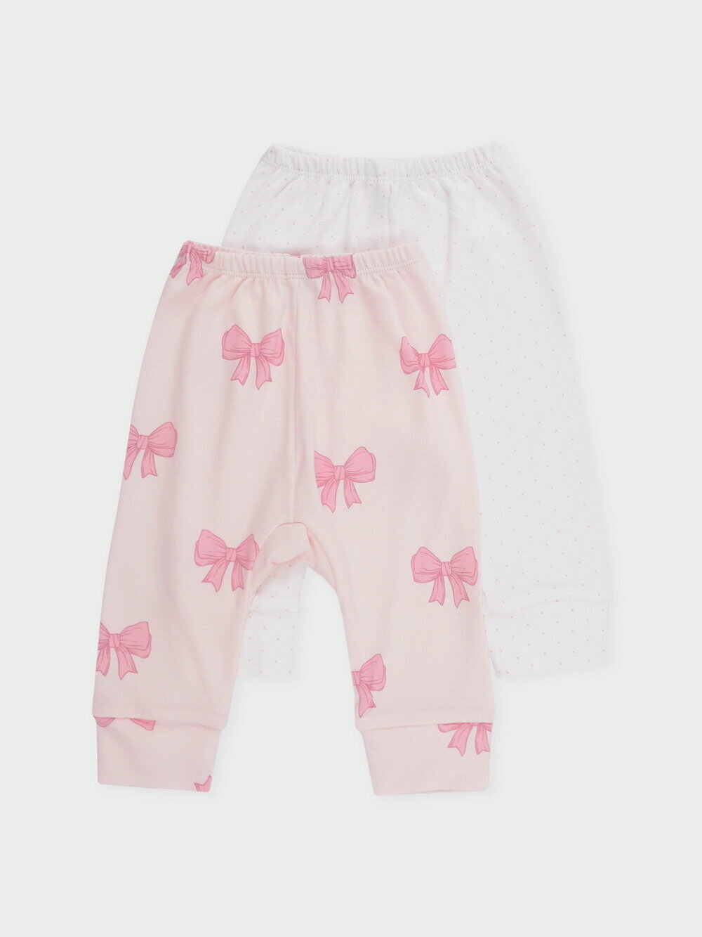 Брюки К 4718-2уп/бело-розовый Н095,молочный Н072.1