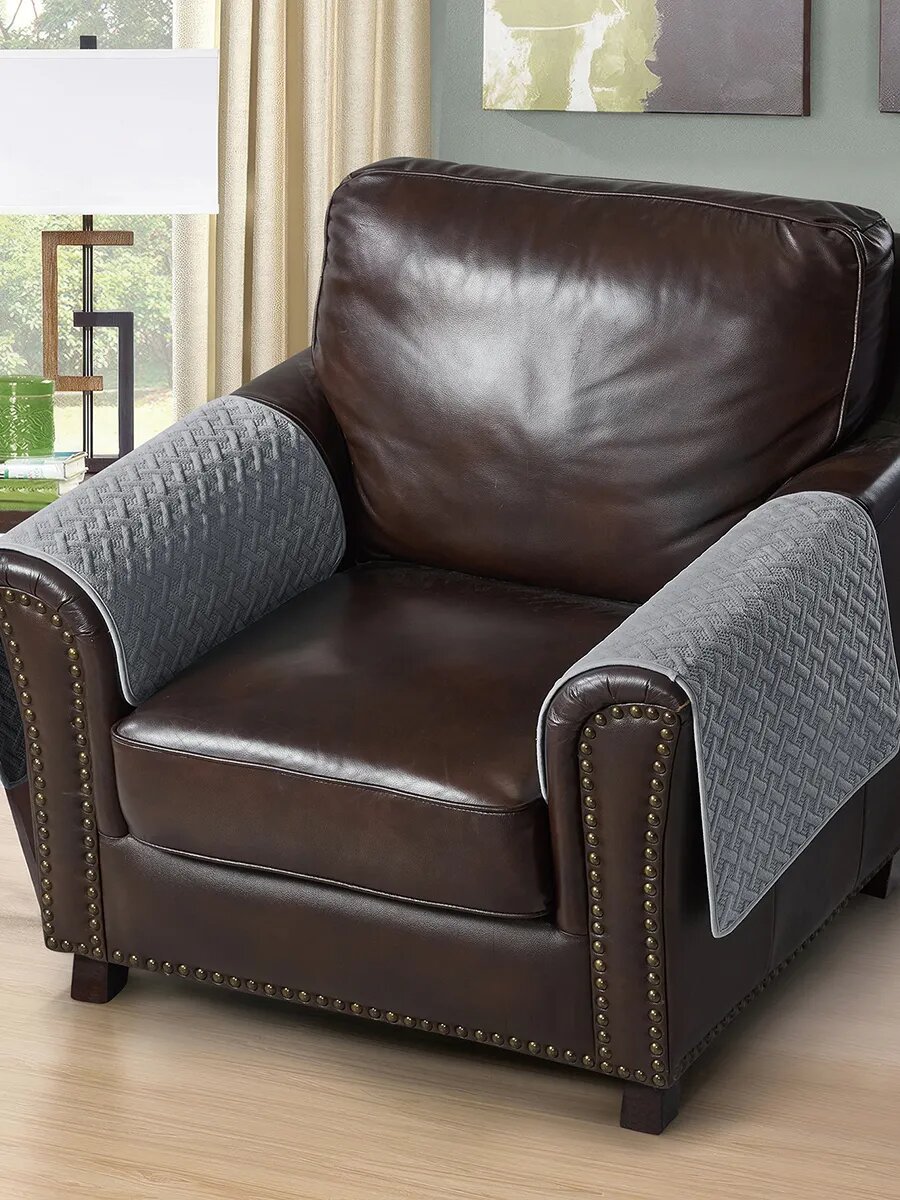 Накидка на подлокотник дивана 70х70 1 шт, дивандек Sofa