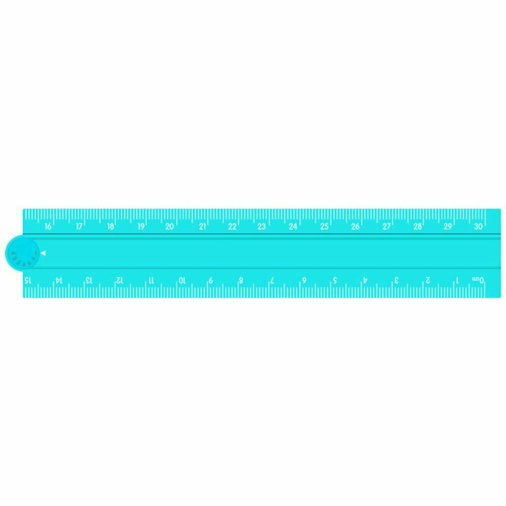 Синий алюминиевый складной метр