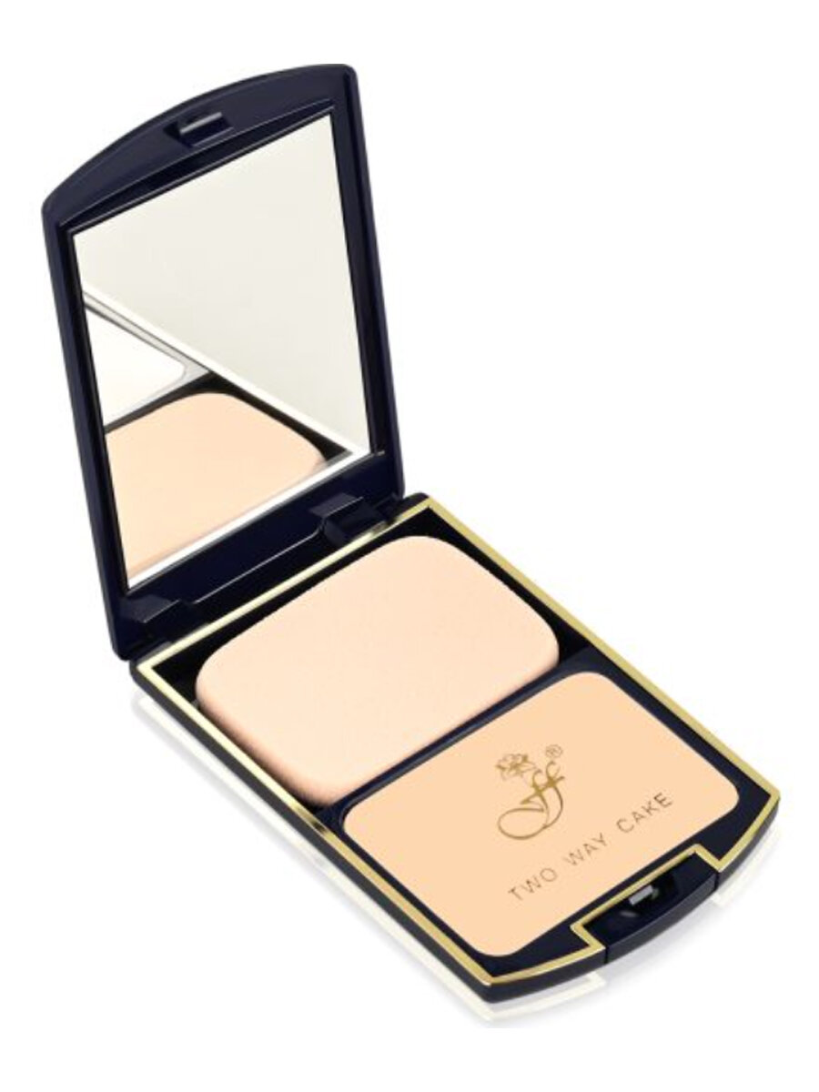 Ffleur Пудра компактная 2 в 1 Two Way Cake Improved Formula, тон 14, 1 шт