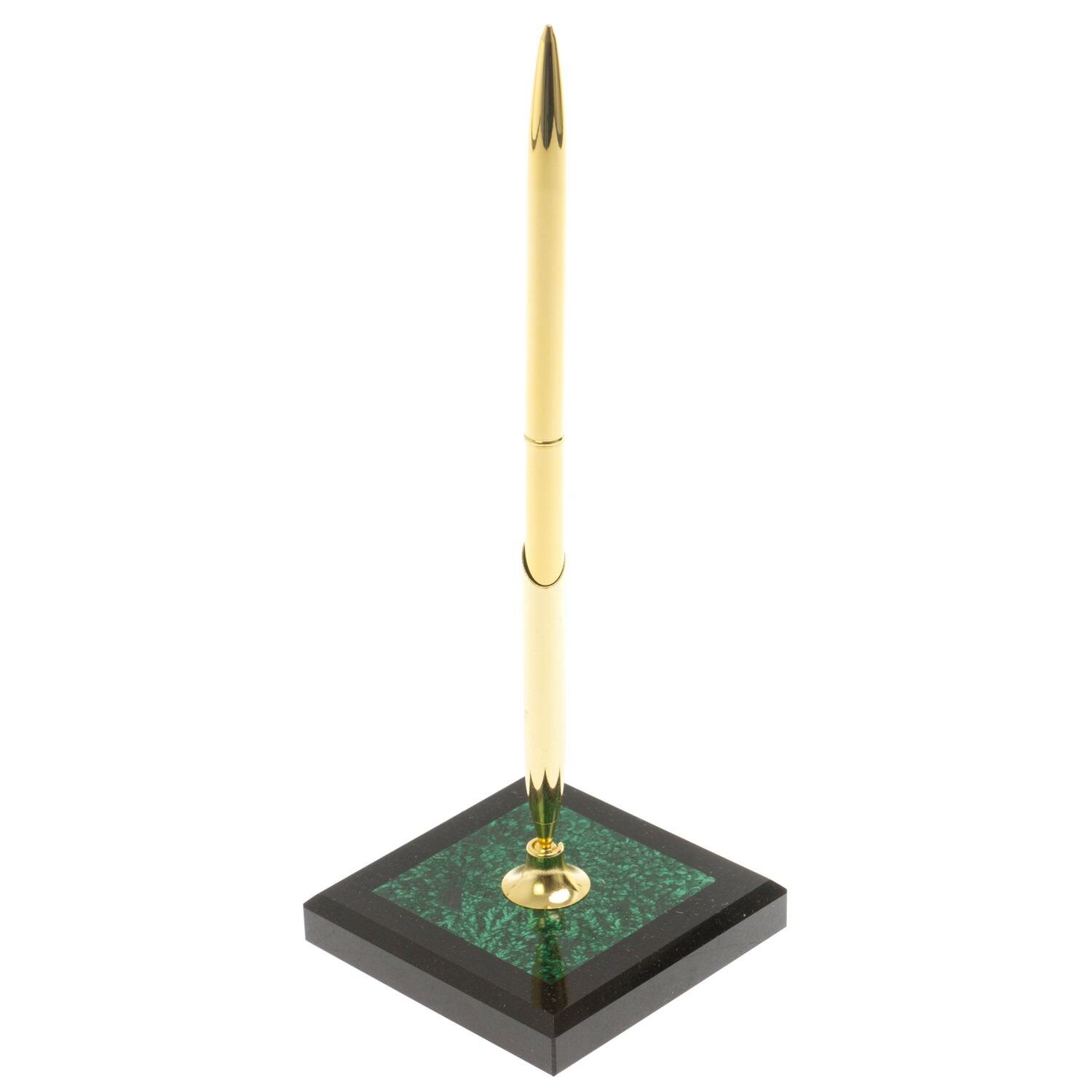 Подставка под ручку из малахита 7х7х21,5 см 127998