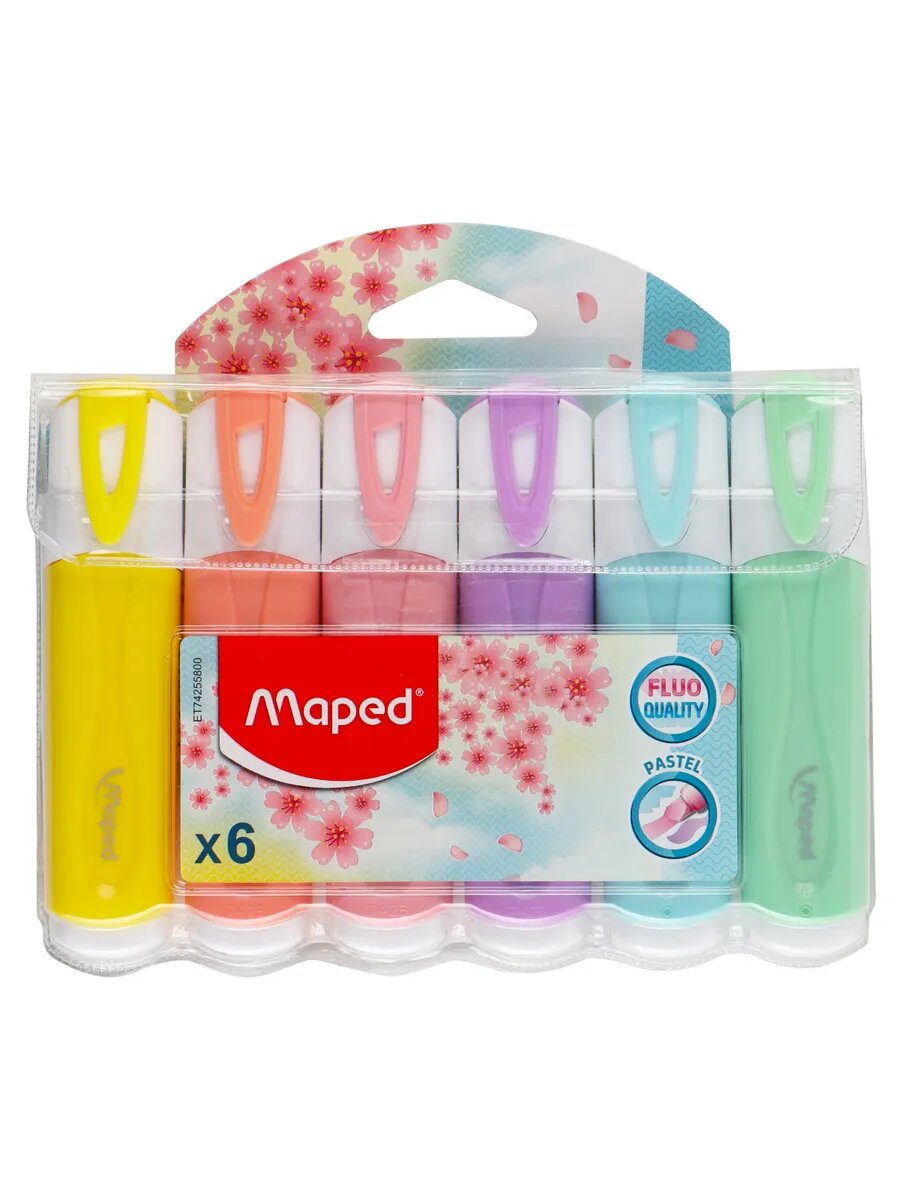 Набор перманентных маркеров 6 шт 1-5 мм