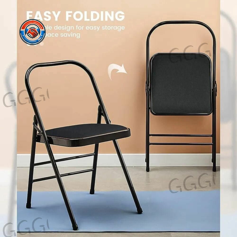 Стул для йоги Айенгара, складной металлический помощник для правильного выравнивания и безопасных инверсий, стул йоги с устойчивыми ножками для домашней студии