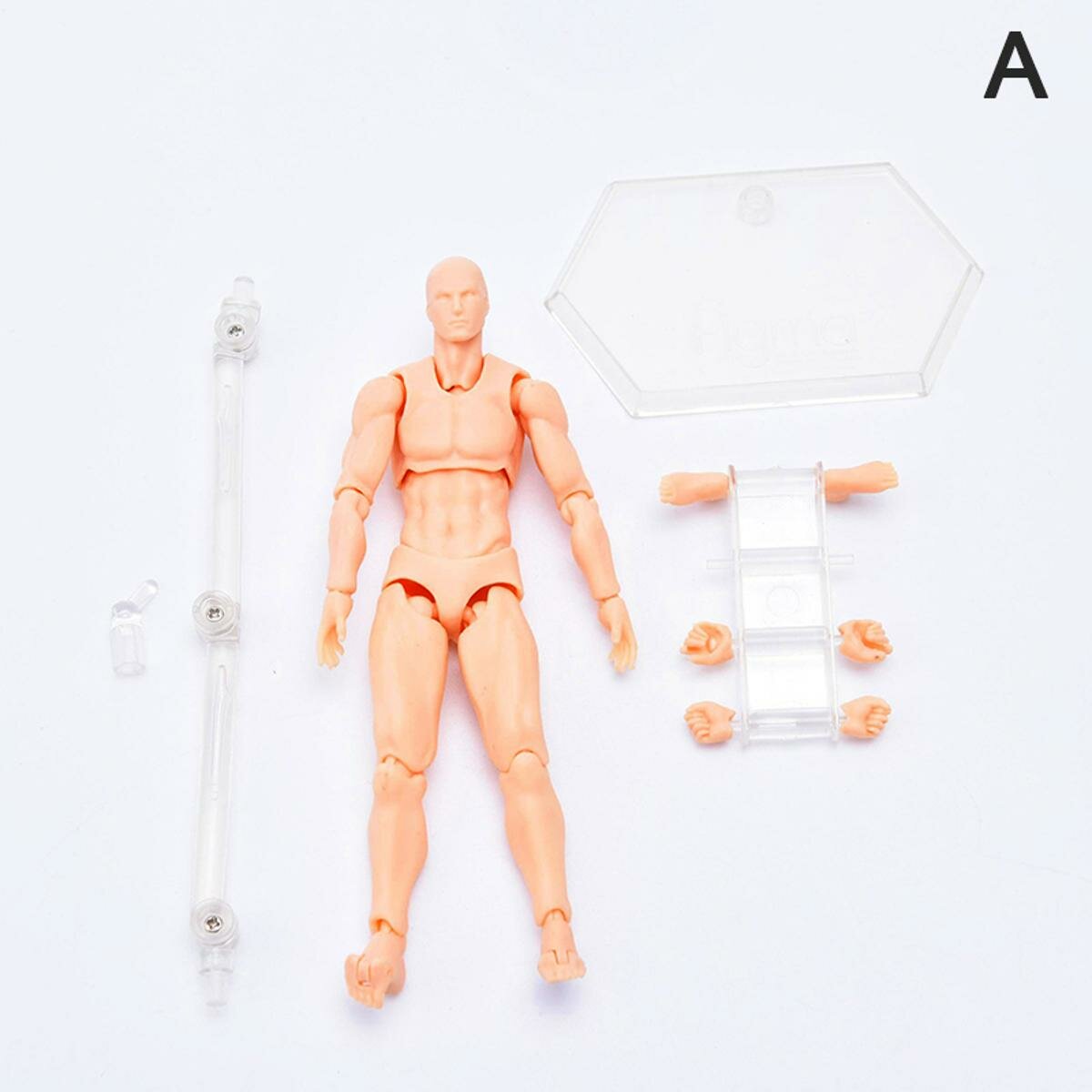 1 набор аниме-фигурок для рисования для художников, фигурка для тела, модель человеческой игрушки, кукла-ручей