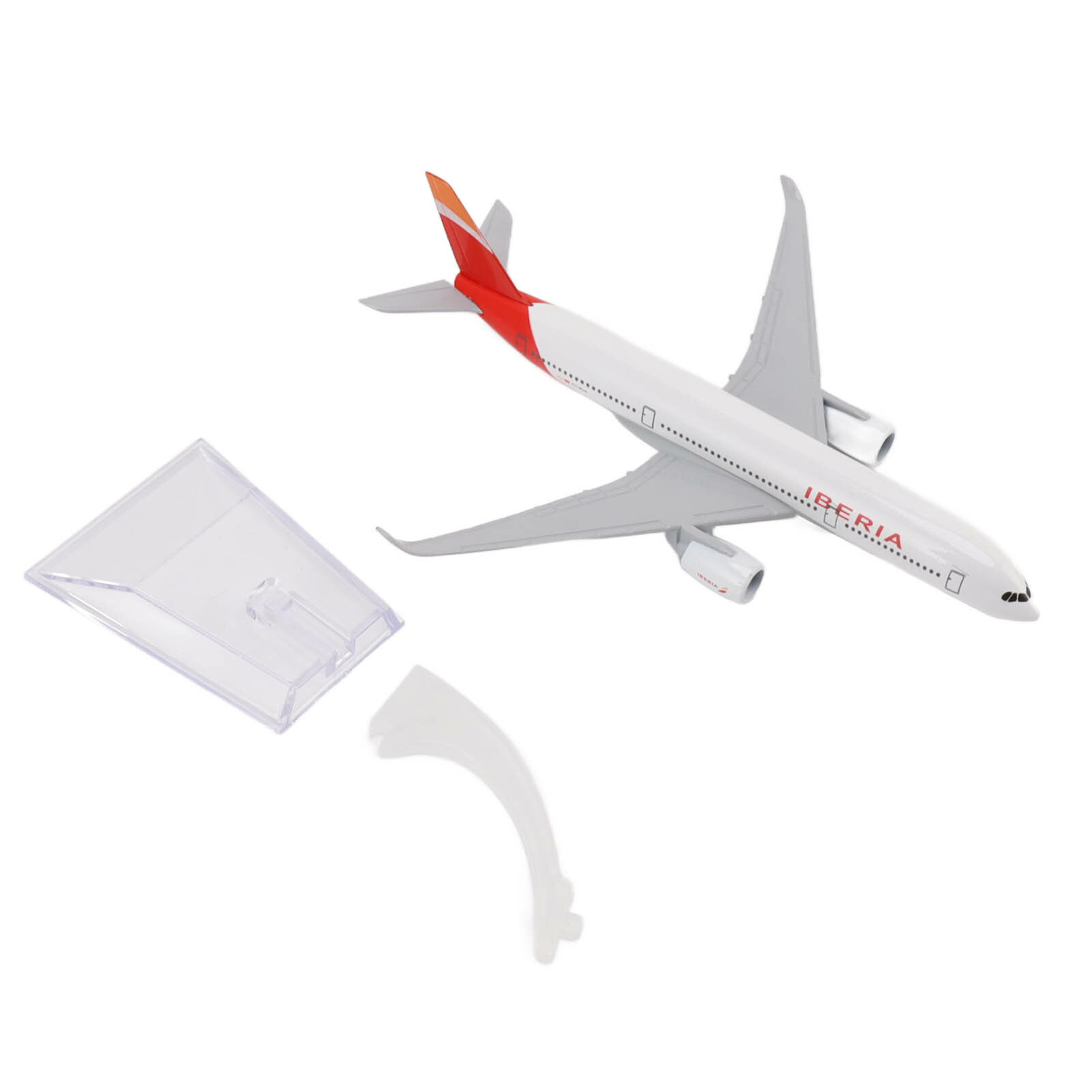 330 Airplane Model Alloy Decoration Ornament Plane Toy with Display Stand for Christmas