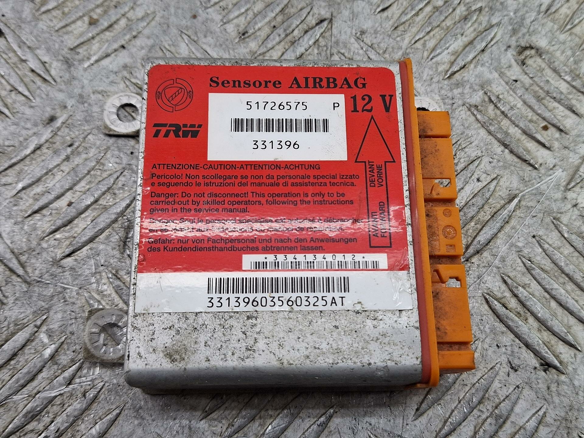 Блок управления подушками безопасности Fiat Punto 2 рест. 2004 51726575