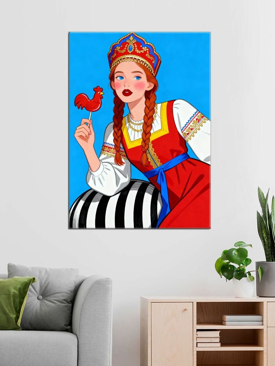 Картина на стену "Russian girls", 50х70 см