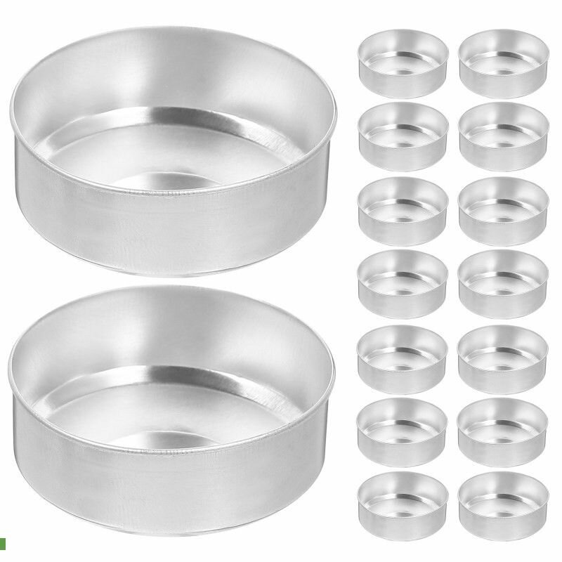200 шт. многоразовых пустых контейнеров для свечей, формы для алюминиевых чашек для чайных свечей, светящиеся подносы, фитили, банки, аксессуары для изготовления