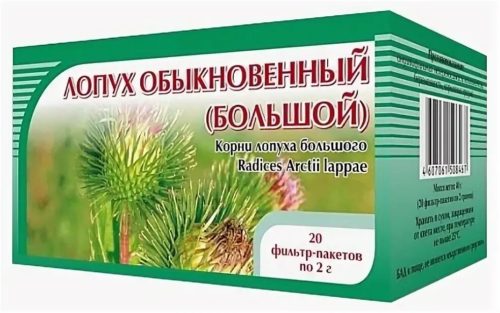 Травяной сбор Хорст лопух большой обыкновенный, корни, 20 пакетиков