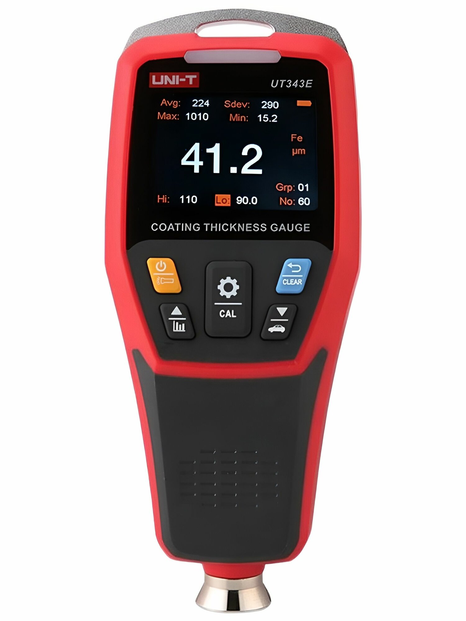 UNI-T UT343E Толщиномердля бесконтактного измерения толщины покрытий с Bluetooth