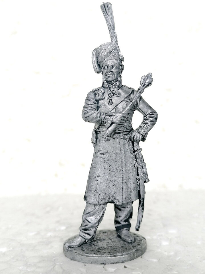 Статуэтка - Фигурка "Атаман Платов, Донское казачье войско, оловянный солдатик, 54 мм"