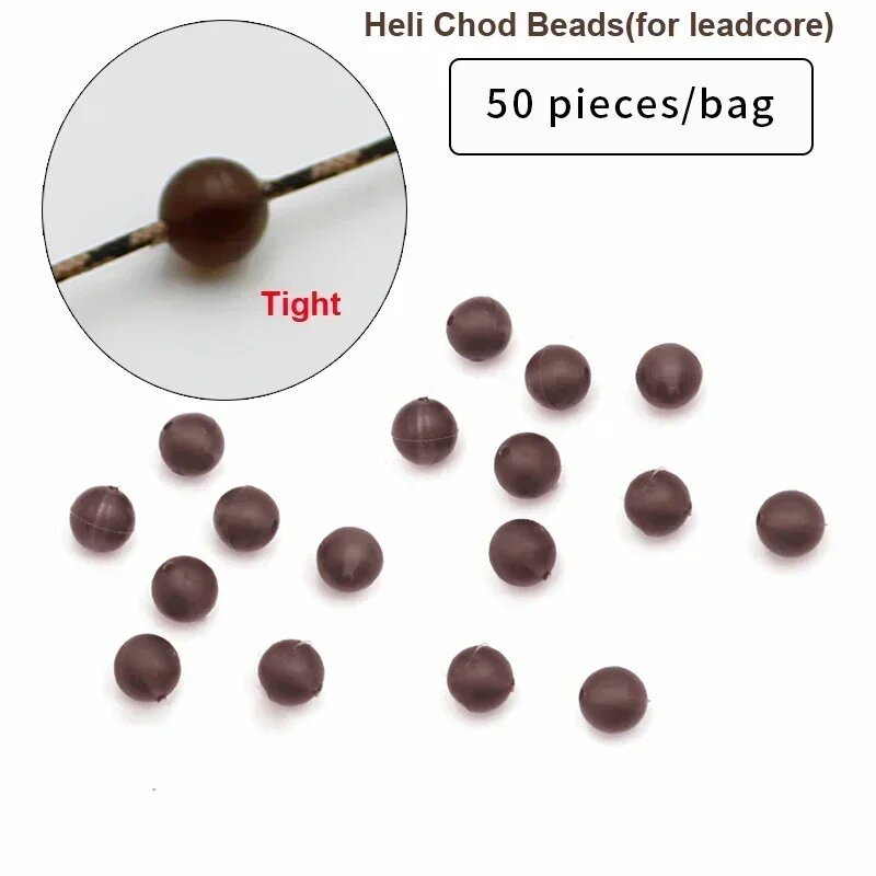 Dongbory плетенная свинцовая леска для ловли карпа 10 м 60 фунтов Коричневый, Bead - Brown