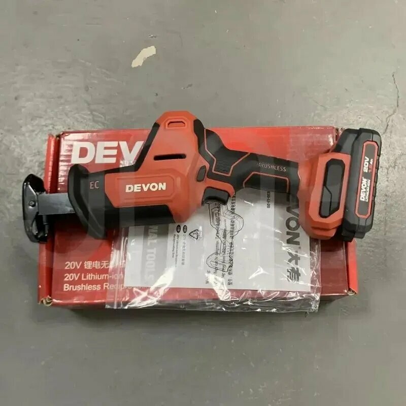 DEVON 5830 Литиевый аккумулятор Многофункциональная возвратно - поступательная пила без щетки только фюзеляж, без батареи