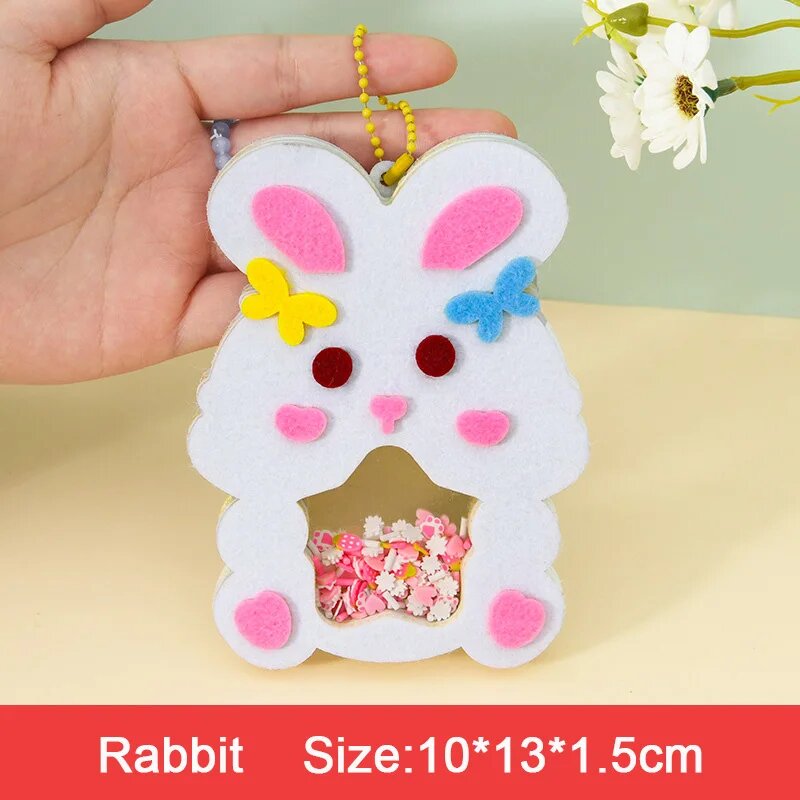Набор для творчества DIY: подвески-шейкеры животные для детей rabbit