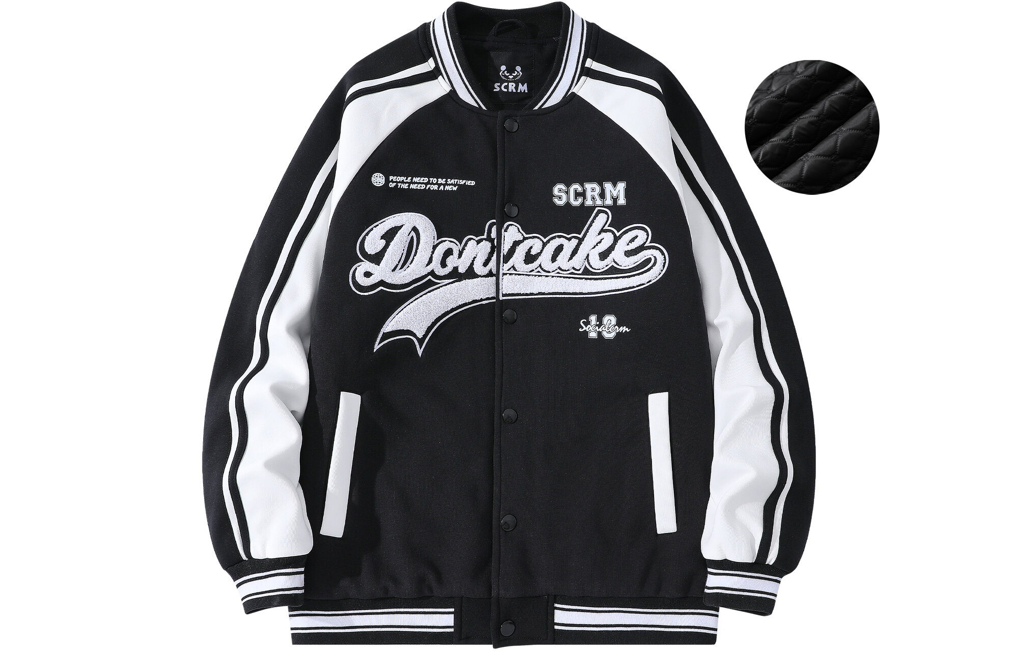 Бейсбол Джерси унисекс SCRM черный, M EU, толстая ткань
