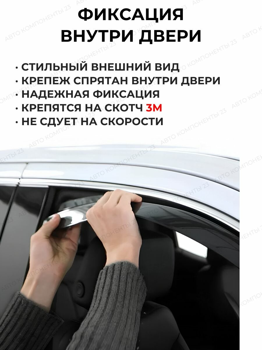 Дефлекторы окон вставные Lexus RX200T RX300 RX350 RX450 AL20 2015-2022 / Ветровики Лексус Rx Рх ал20 200 300 350 450