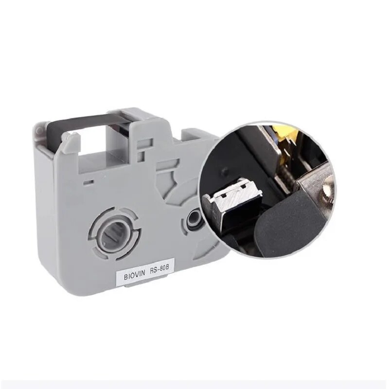 Лента для печати BIOVIN RS-80B черная белая красная 5 шт White Ribbon